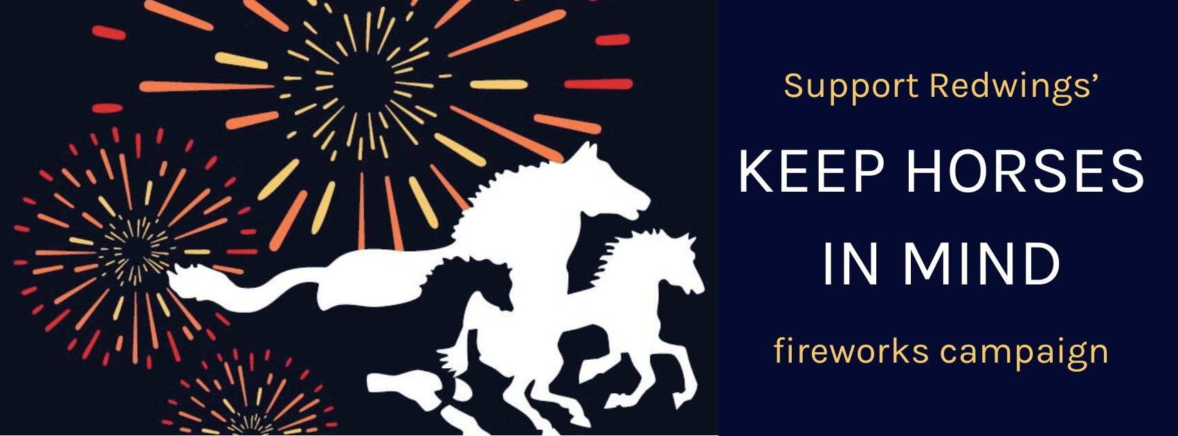How can we protect horses from fireworks?